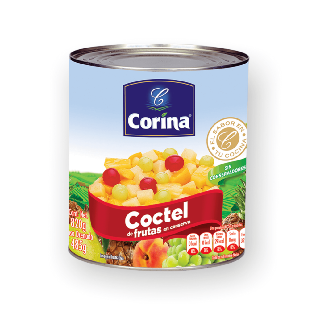 CORINA COCKTAIL DE FRUTAS 820g – Tu Bodeguita
