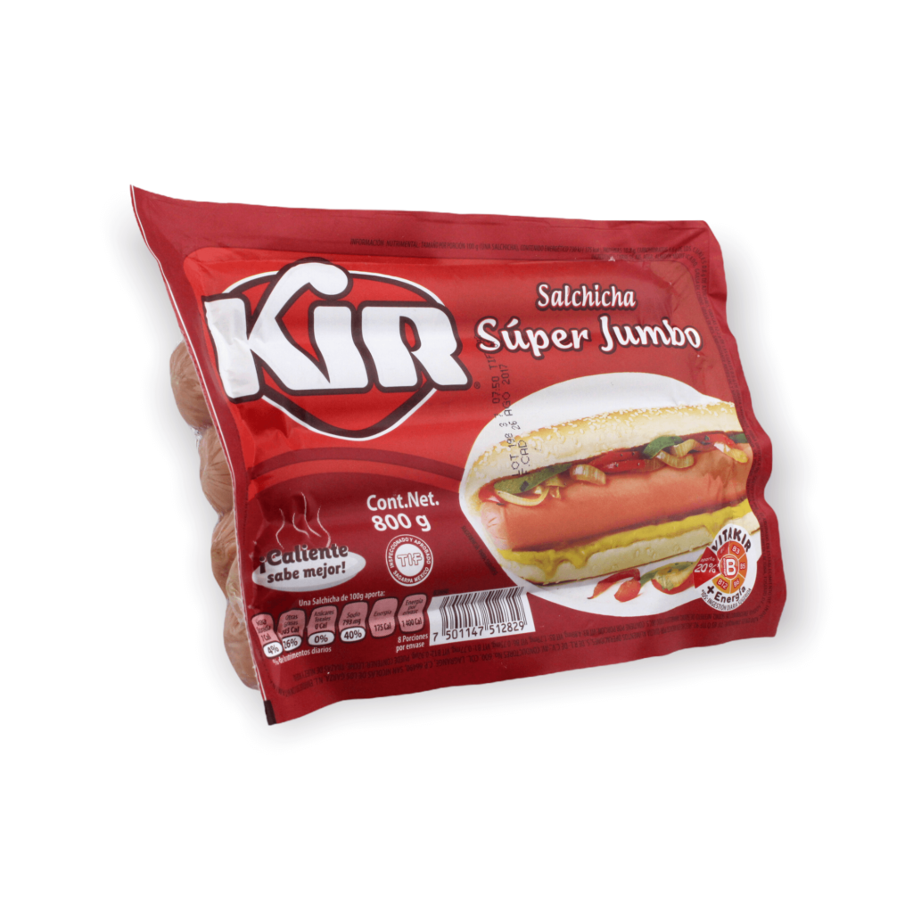 SALCHICHA JUMBO KIR 800 g – Tu Bodeguita